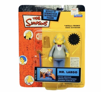 The Simpsons action figure toy Playmates World Springfield vtg Mr Largo ...