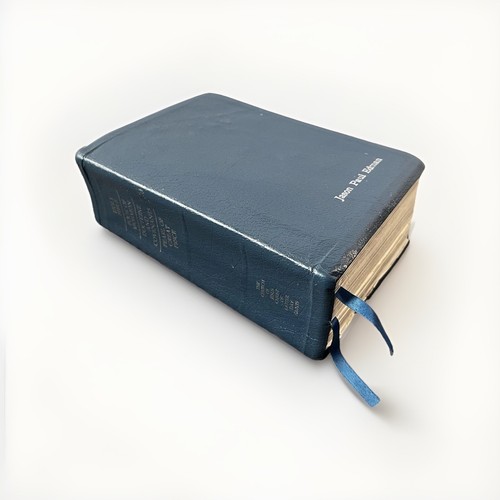 LDS Quad Scriptures - Blue Leather - Tabbed - Holy Bible Book of Mormon ...