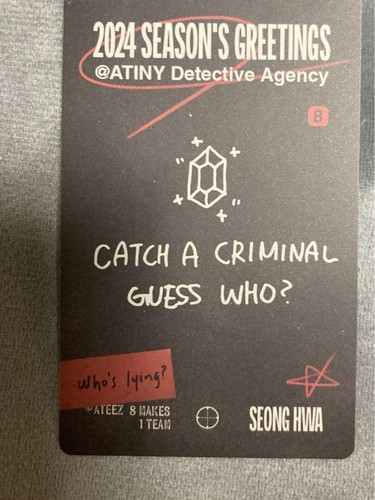 Ateez Songhwa Segri 2024 Trading Card | eBay