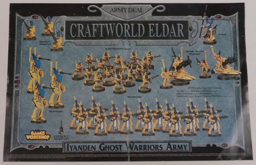 Warhammer 40K Iyanden Ghost Warriors Army Deal 20" x 12" Promo Poster ...