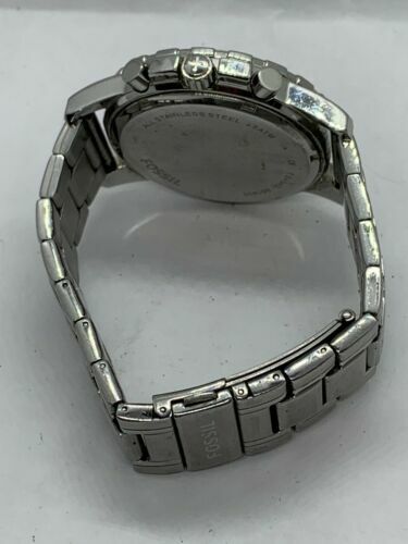 Fossil FS4542 Men's Watch Stainless Steel Bracelet Black Analog Dial ...