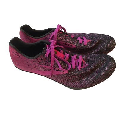 Brooks Mach 19 Spike Womens Lightweight Track Running Shoes 9.5 Purple ...
