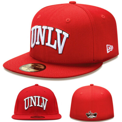 New Era NCAA Nevada Lebels Red Fitted Hat University UNLV Cap | eBay