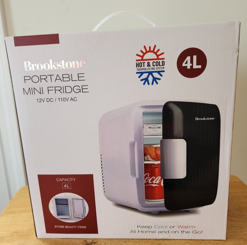 Brookstone Portable Mini Fridge 4L - BR-MNFR-300 Brand New In Box | eBay