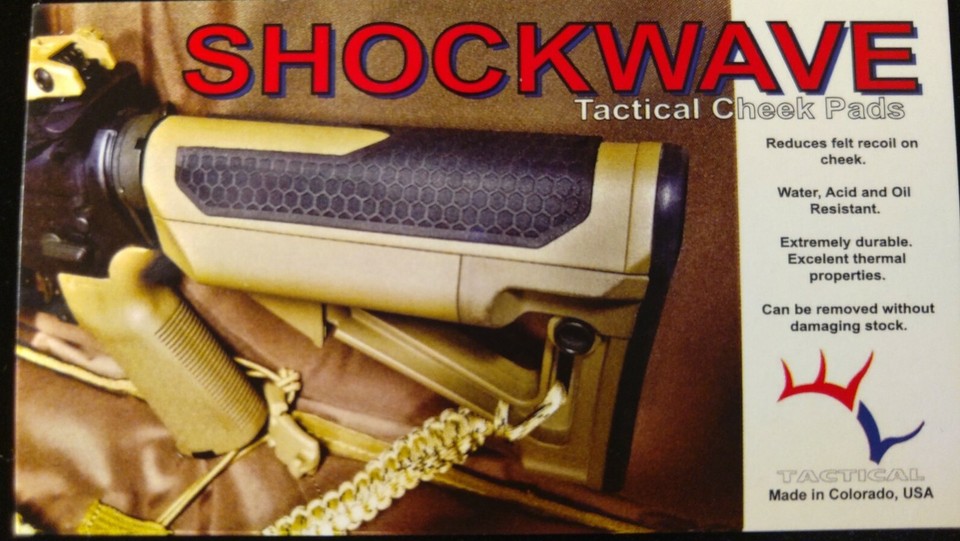 Shockwave Ultra Sleek Cheek Pad For Rifles/Shotguns. WE THE PEOPLE | eBay