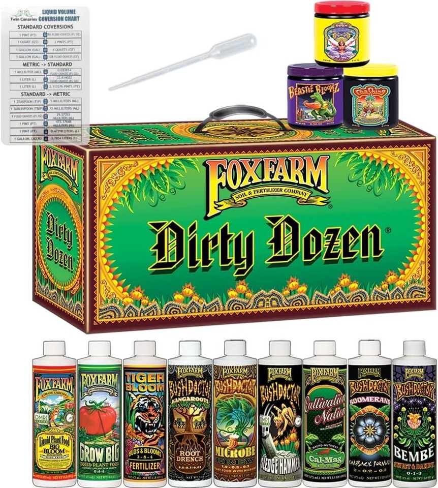 Dirty Dozen Starter Kit: 12 Pack Small Bundle + Twin Canaries Chart ...