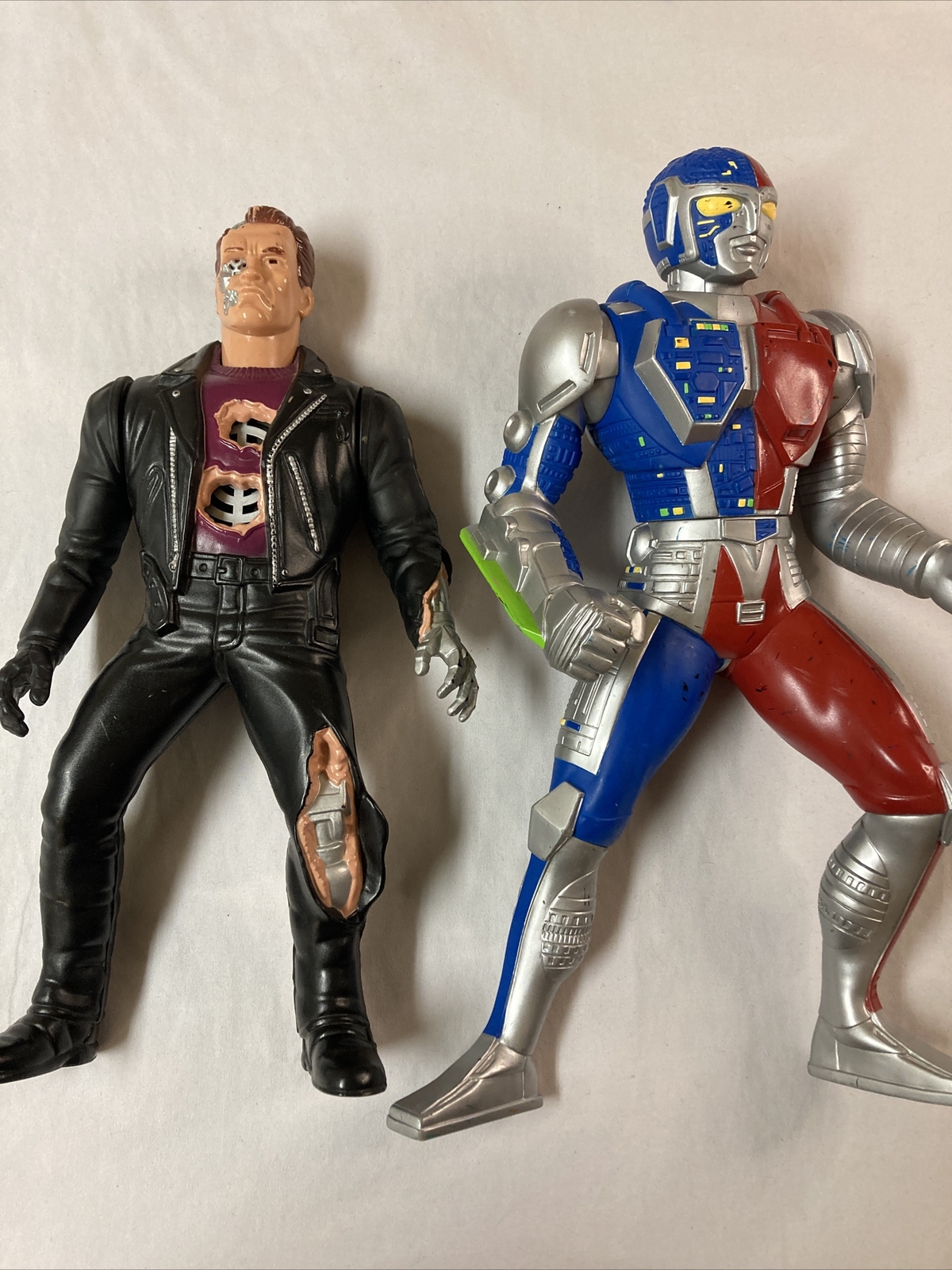 Lot Of 2 1992 Ultimate Terminator 2 Talking Action Figure 14" & 1994 ...