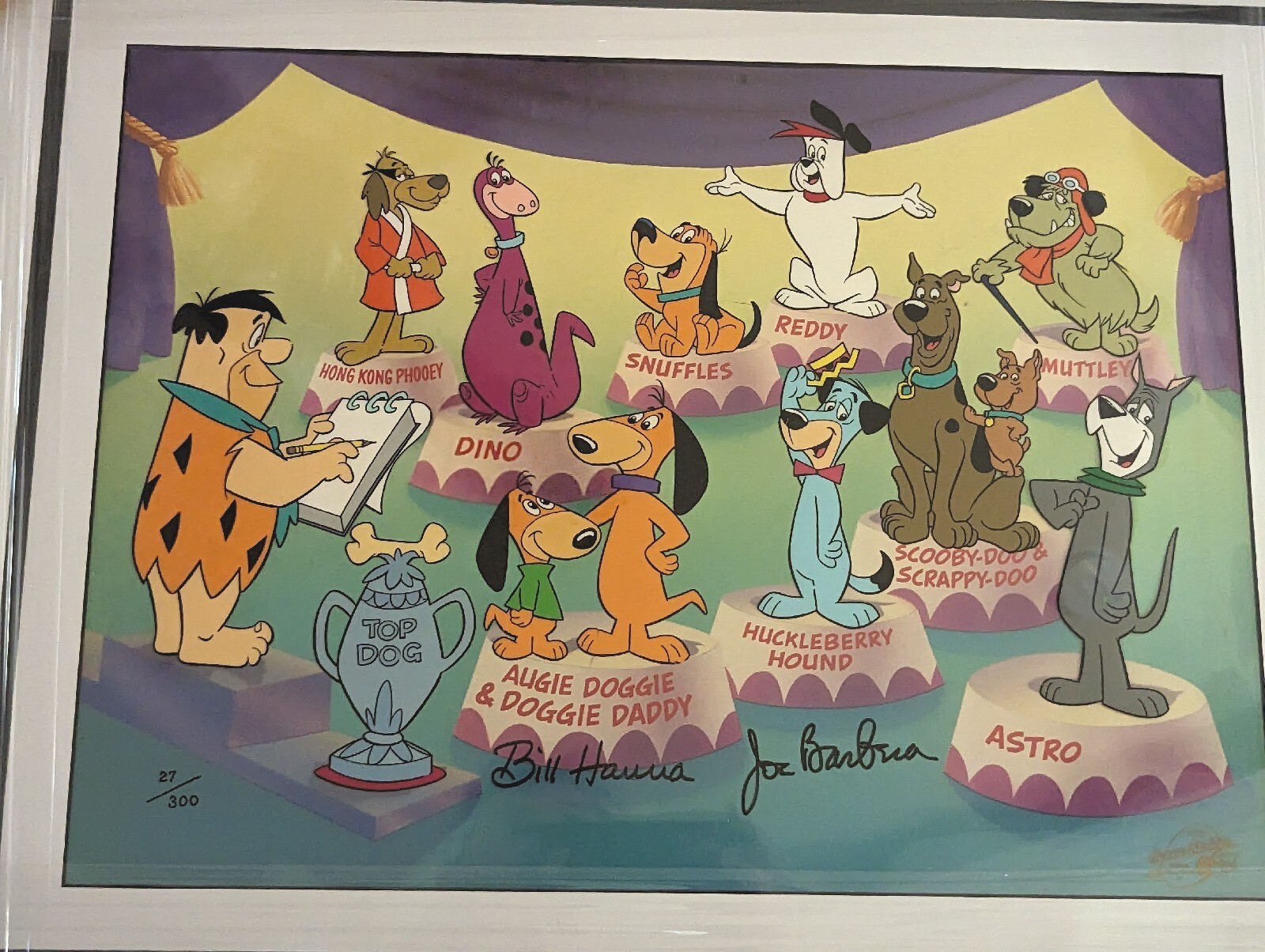 Hanna-Barbera Dogs "PAWS APPLAUSE" Limited Edition Cel (Signed Numbered ...