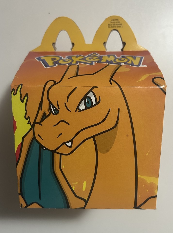 Pokémon 2025 McDonald’s - Charizard Happy Meal Box ONLY + 6 Free Cards ...