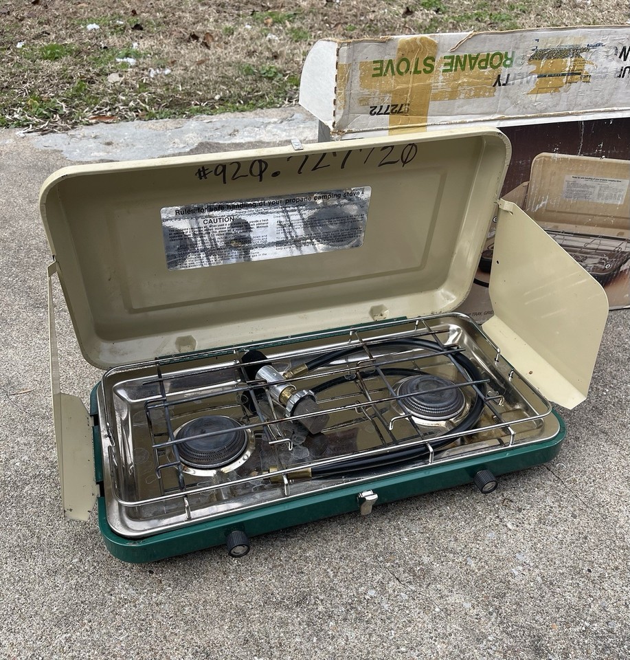 Sears Roebuck 2 burner propane stove Hillary field gear Military ...