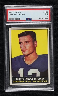 1961 Topps Don Maynard #150 PSA 5 Rookie RC HOF | eBay