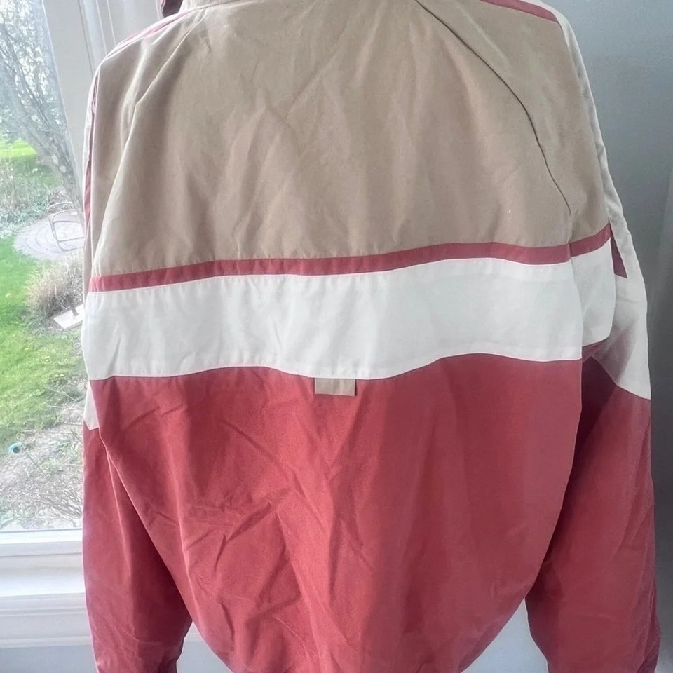 Urban Outfitters Sz L Vintage Color block Wind breaker Jacket Cool ...