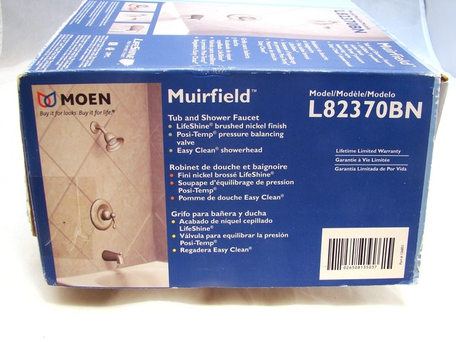 Moen L82370bn Muirfield Tub & Shower Faucet Set Posi-temp Brushed ...