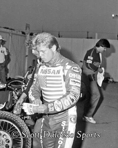 1985 BOBBY SCHWARTZ 8 X 10 AMERICAN FINAL SPEEDWAY MOTORCYCLE PHOTO | eBay