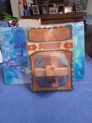 NEW Brain Bender Wooden Puzzle Game, Challenge Your Mind Ages 6+ | eBay