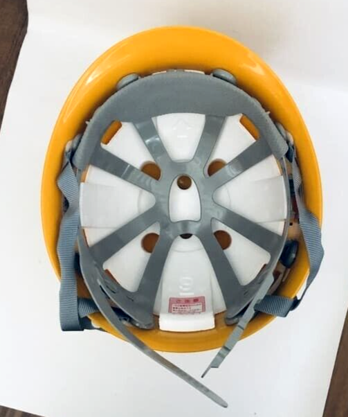 Japanese helmet Safety first yellow kanji Anzendaiichi made in Japan | eBay