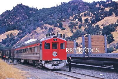RAILROAD LARGE PRINT SOUTHERN PACIFIC SP PASSENGER BUDD RDC NWP ACTION ...
