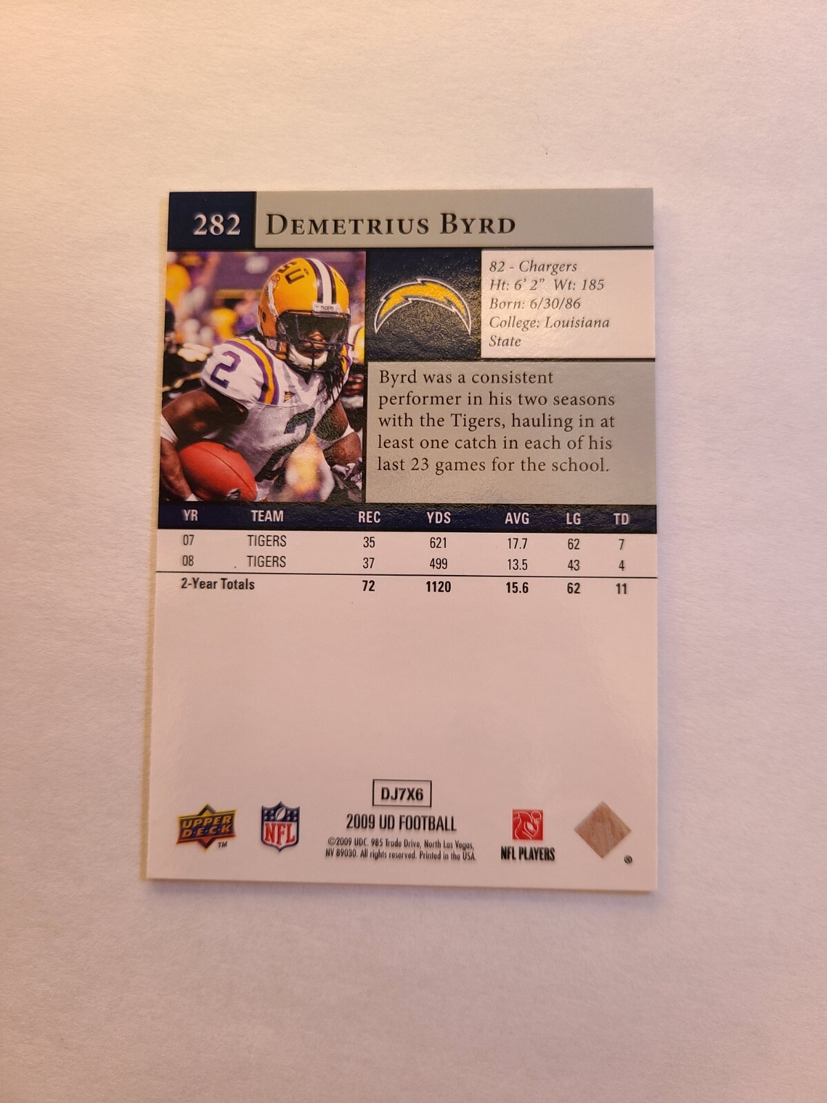 2009 Upper Deck - Star Rookie Demetrius Byrd #282 for sale online | eBay