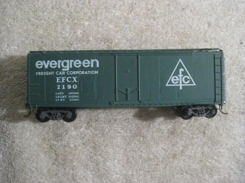 HO Scale Con-Cor Evergreen 40' PD Box Car # 2190 Knuckle couplers | eBay