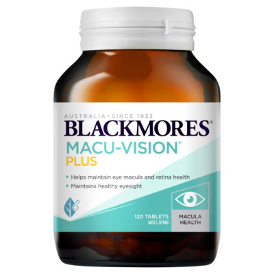 Blackmores Macu-Vision Plus 120 Tablets Macula Eye Health Lutein ...