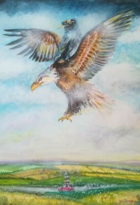Kay Dawson WATERCOLOrs A2 WATERCOLOr/ 'Fly high '....... | eBay