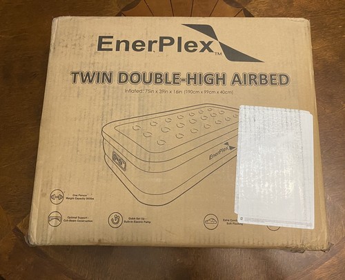 EnerPlex Double-High Air Mattress Twin Sized AirBed Camping Home ...