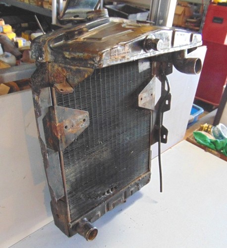MG TD Radiator-Been Worked 7 Ways Till Sunday.-Stay Away From Car Shows ...