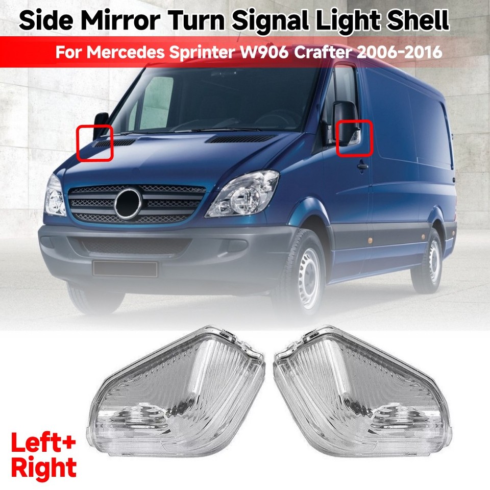 For Mercedes Sprinter Crafter 2006-2016 Side Mirror Door Indicator Lens ...