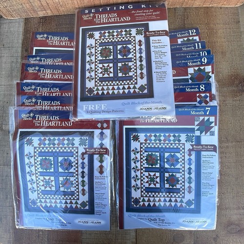 Joann Fabric Threads from the Heartland Quilt Block of Month Complete ...