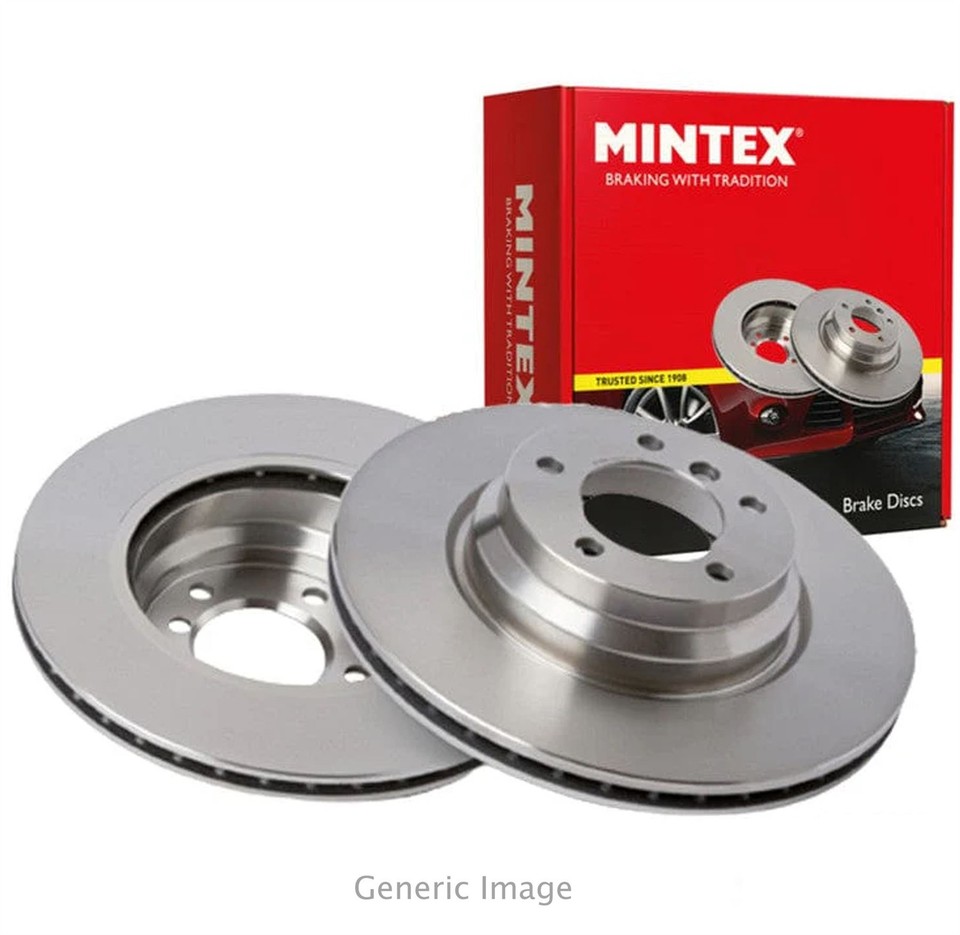 MINTEX Rear Brake Discs Pair Solid 278mm Diameter Fits Fiat Sedici ...