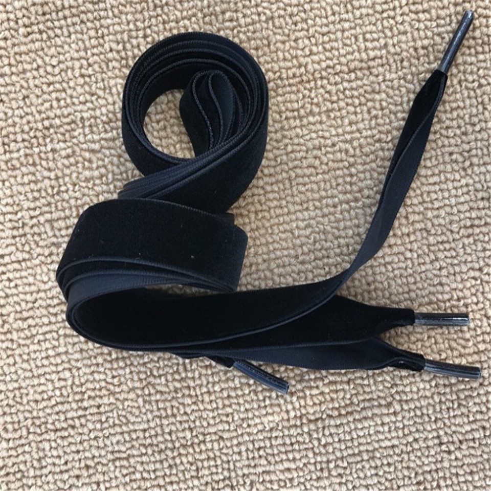 THICK FLAT FAT SHOE LACES 1.6cm Wide Velvet Shoelaces All Shoe Types ...