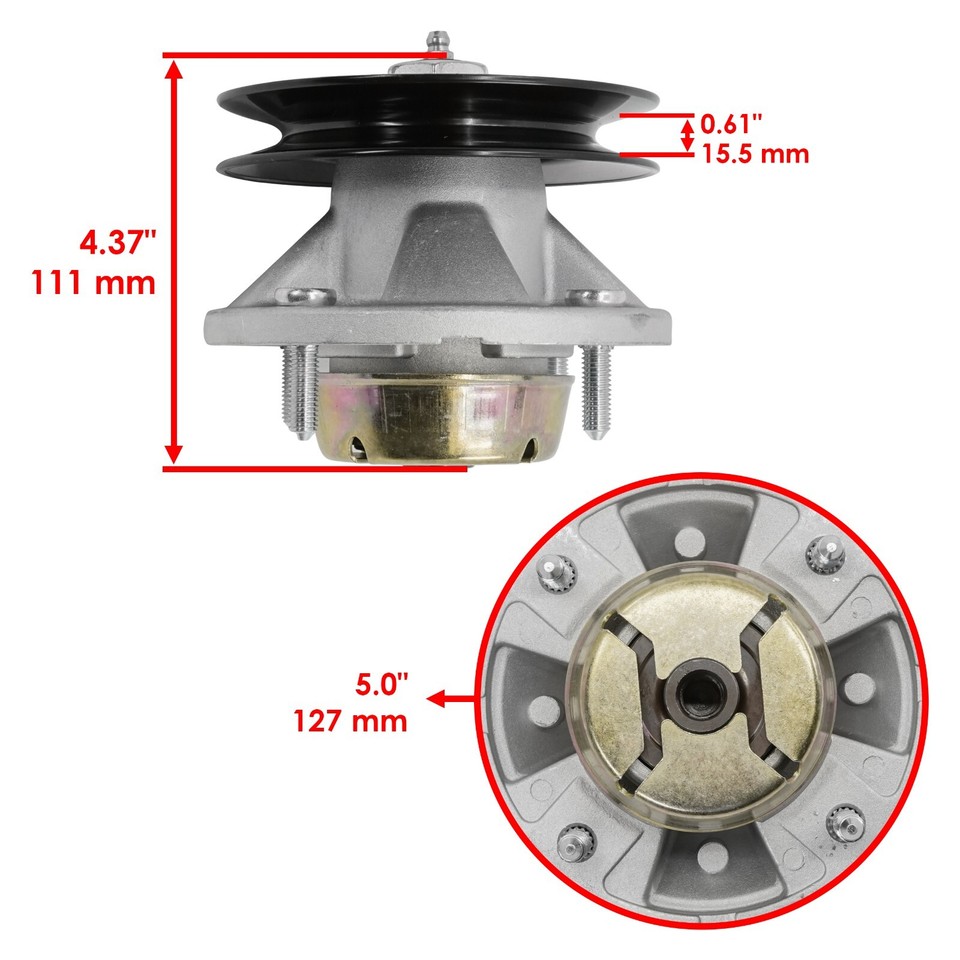Spindle Assembly W/Pulley Bolt For John Deere GT235E GT245 X324 ...