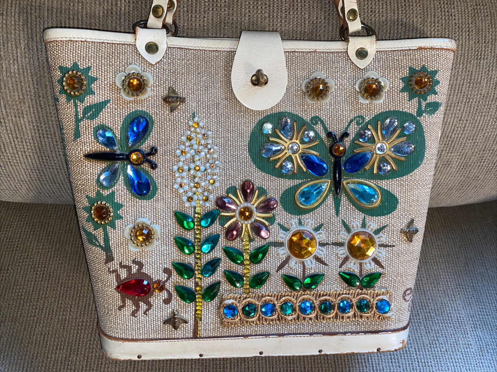 Enid Collins Of Texas Vintage 1960’s Purse Bag - Summ… - Gem