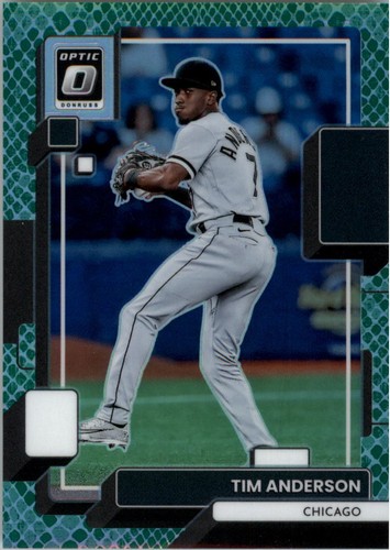 2022 Donruss Optic Green Dragon Scale Parallel #159 Tim Anderson /99 ...