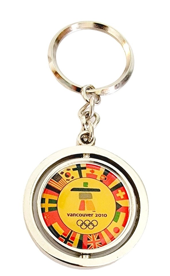 Vancouver 2010 Olympics Spinner Keychain Winter Games Souvenir Spin ...