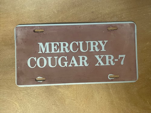 Mercury Cougar XR-7 License Plate Booster Metal | eBay