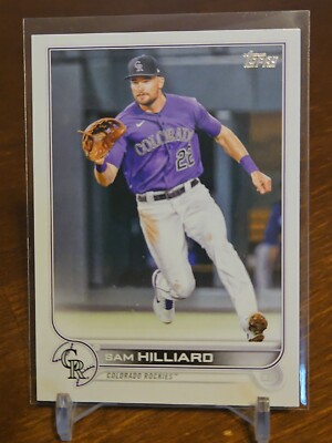 2022 Topps Update Series Baseball Sam Hilliard Base US206 Colorado ...