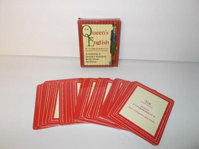 The Queen's English Knowledge Cards Deck Pomegranate Communications | eBay