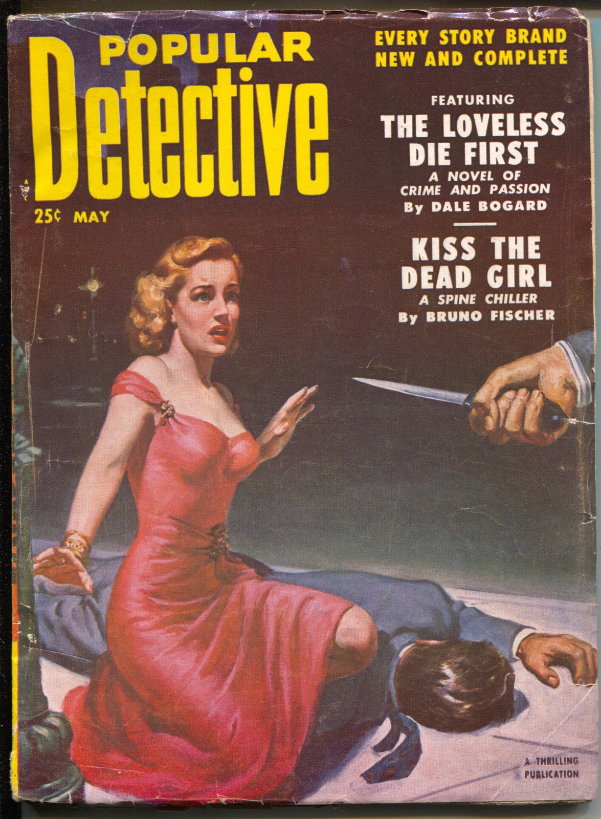 PULP: Popular Detective 5/1952-Thrilling-hardboiled crime pulp-terror ...