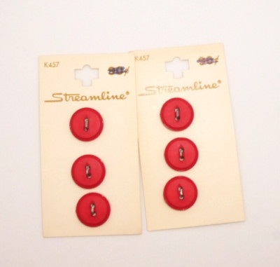 VTG Streamline Red Buttons Crafts Sewing Gifts | eBay