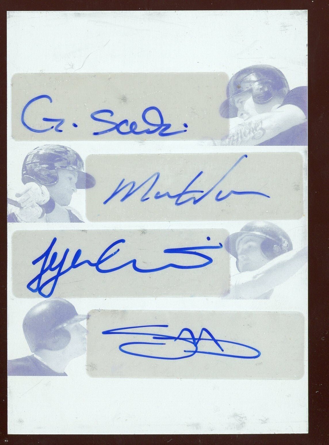 Gary Sanchez Austin Heathcott Williams 2012 Rize Auto Printing Plate #d ...
