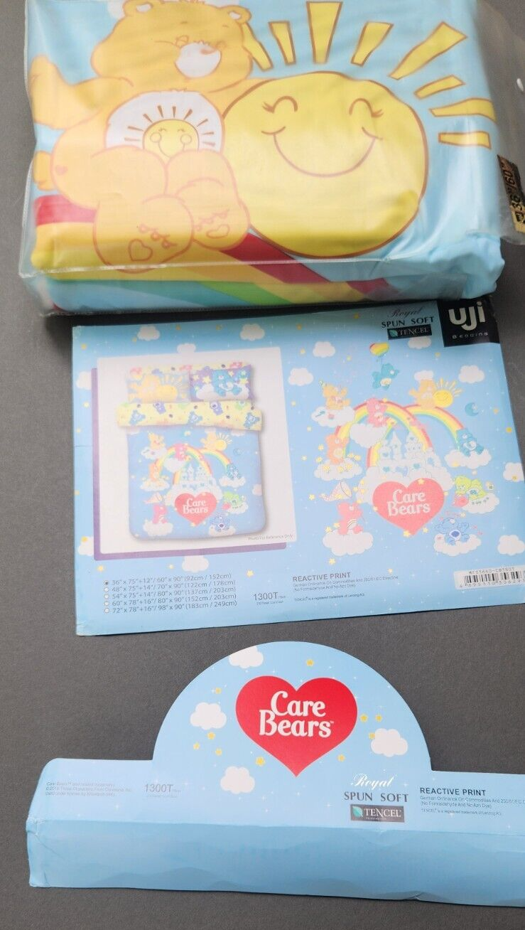 Care Bears Duvet Cover Fitted Sheet Pillowcase Set Doona New | eBay
