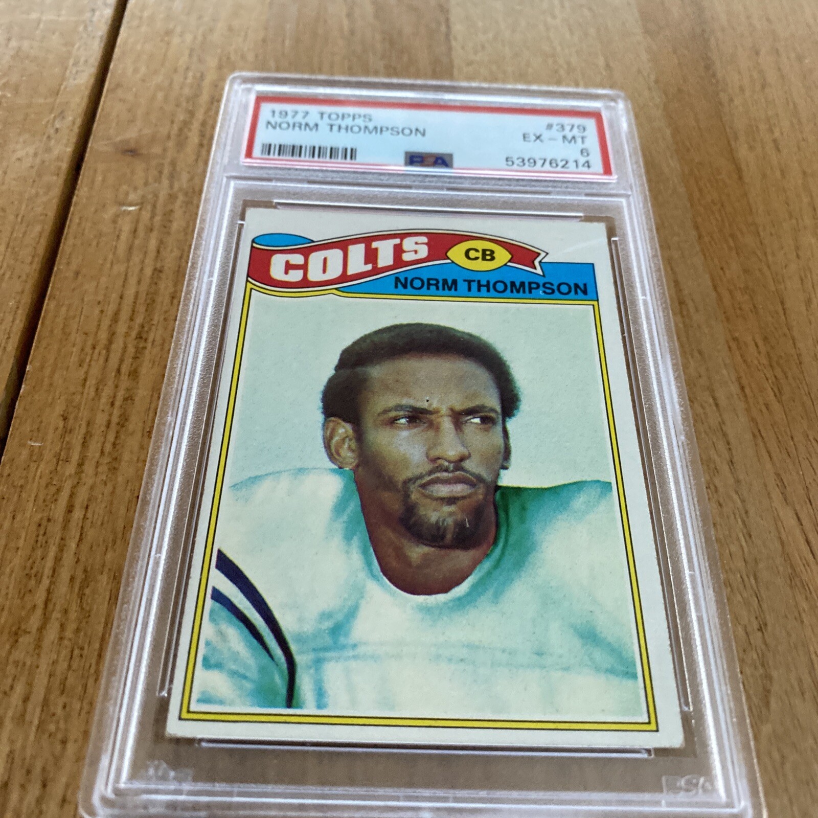 1977 Topps # 379 NORM THOMPSON Colts Utah PSA 6 | eBay