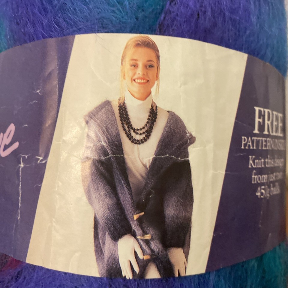 450g Big Ball Vintage Patons Knit’n’ Save Luxury Mohair Knitting . 76% ...