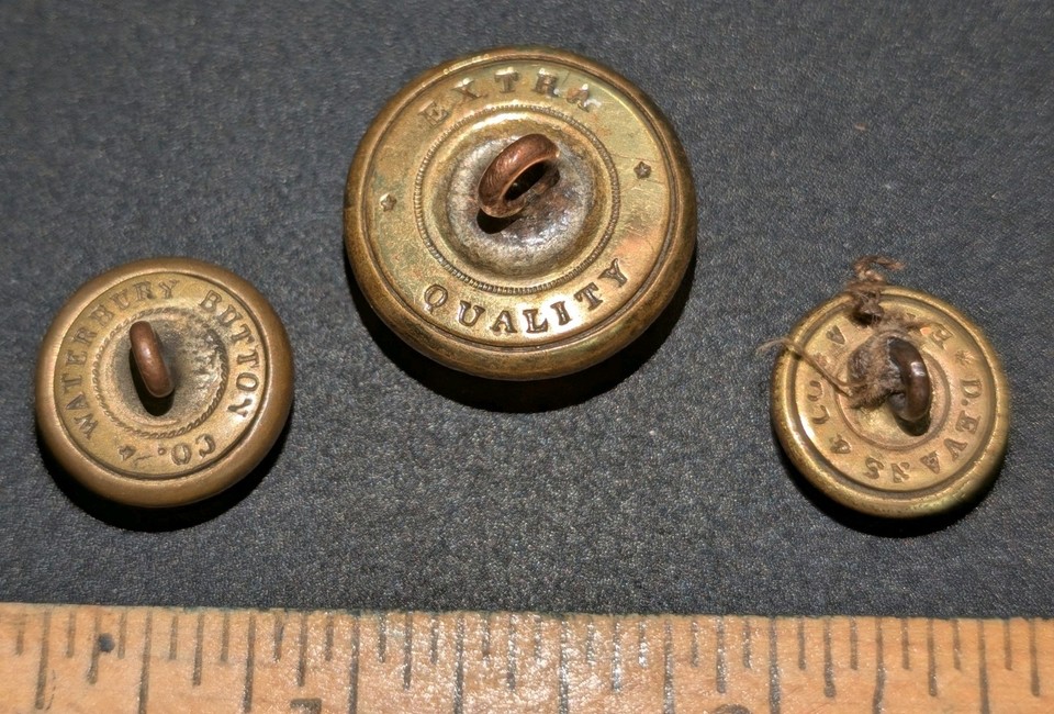 Three Federal Eagle A Artillery Officer's Buttons | eBay