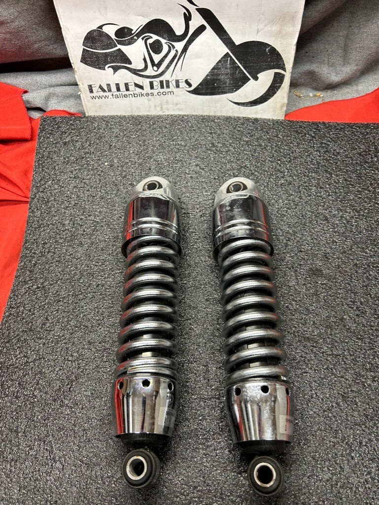 Genuine Harley FXD Dyna Low Rider Chrome Rear Shocks 12" | eBay