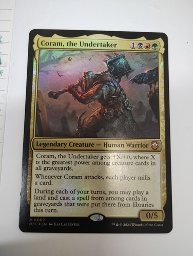 Magic The Gathering Commander Modern Horizons 3 Coram, the Undertaker ...