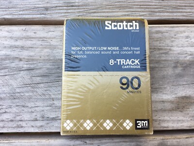 8-TRACK BLANK CARTRIDGE Scotch Brand 90 Minute S-8TR-90 HO/LN 3M NOS ...
