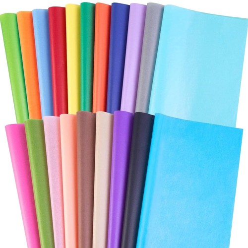 120 Sheets Colorful Tissue Paper Tissue Paper Bulk 20x14 Inch Gift ...