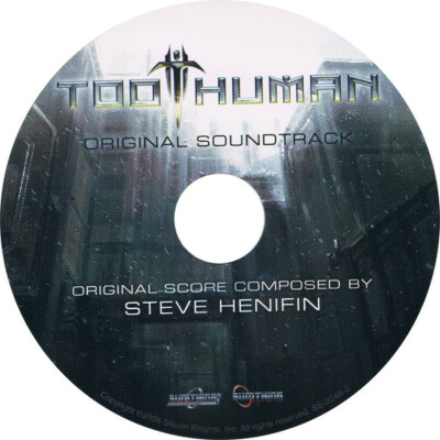 Too Human Original Soundtrack by Steve Henifin (CD, Jan 2008) RARE OOP ...